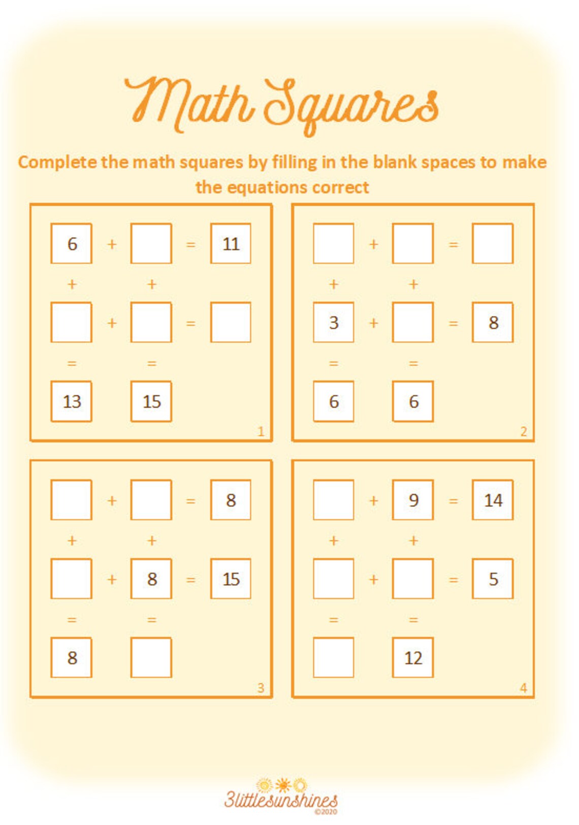 Shape Connect & Math Squares Bundle | Etsy