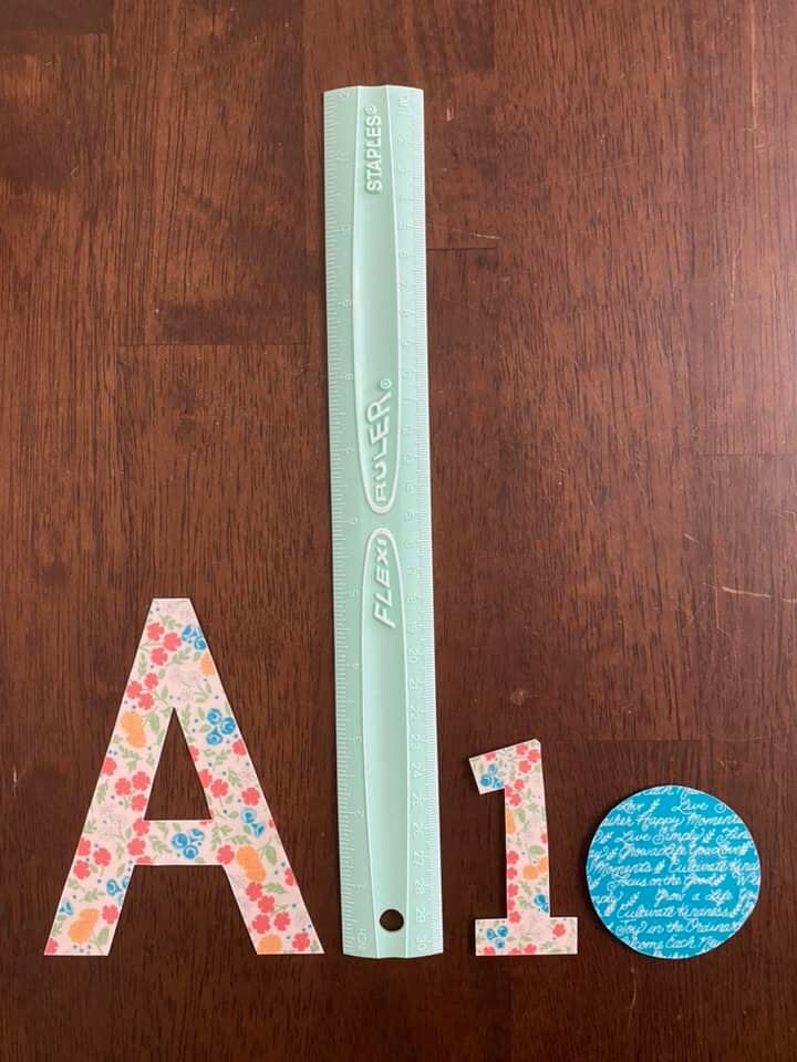 ABC Wall Letter Cutouts - Upper Case Pattern #3 - Etsy