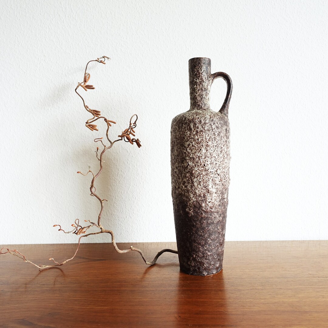 Ruscha Vase Form 338/3 Brown Beige Fat Lava 60s 70s Ball Vase Vintage ...
