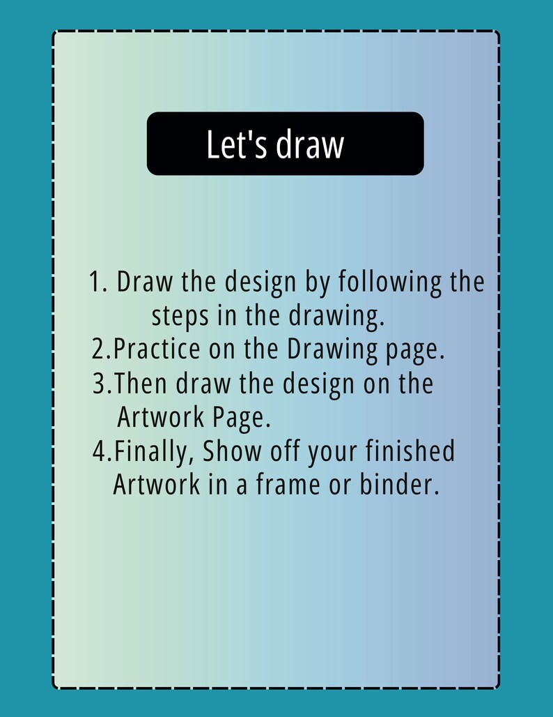 Learn to Draw in 6 Steps Prefect for Any Age - Etsy