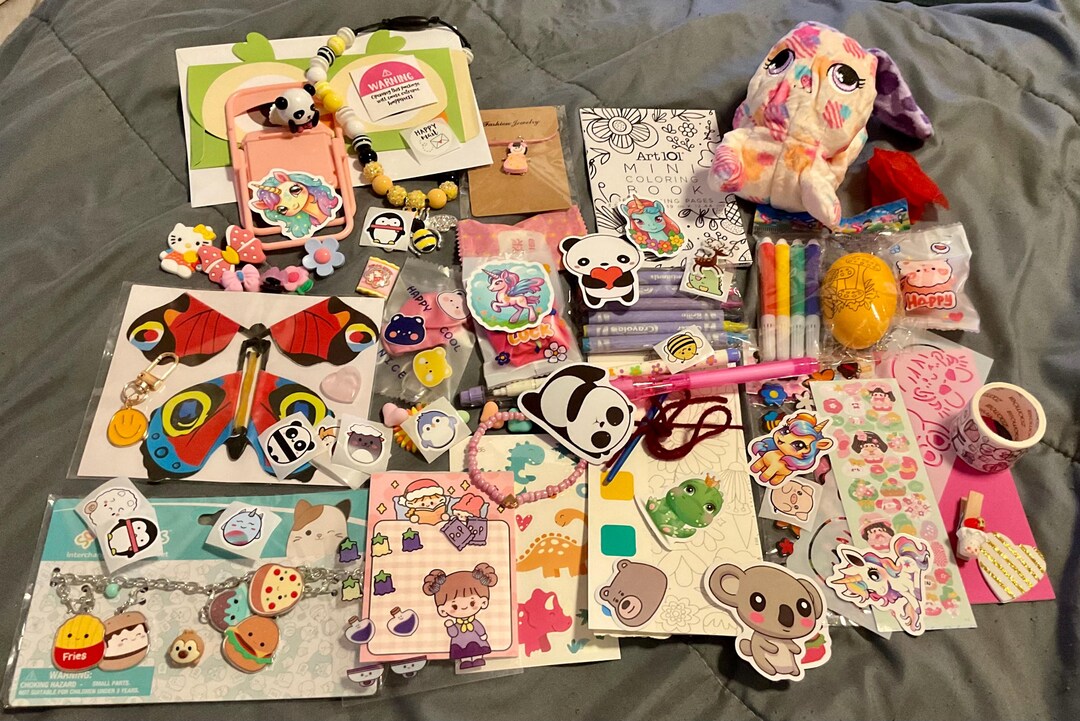 Cute Girls Gift Set Stocking Stuffers Tokens of Reward 50p Set Plush ...