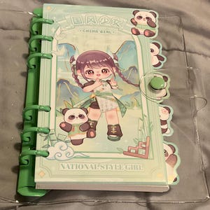 Kawaii Panda Stationery Theme Binder Set Includes Binder, Dividers ...