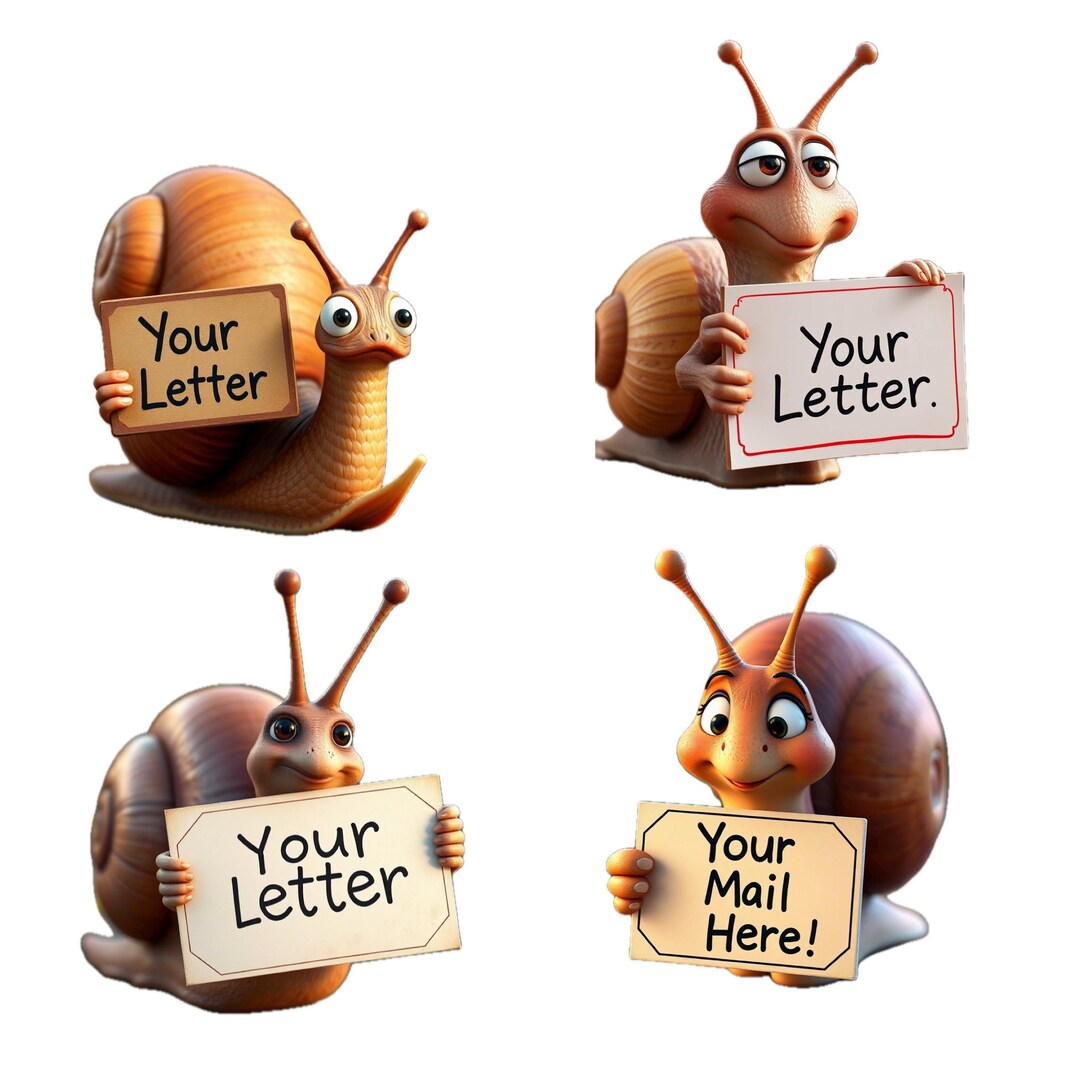 Adorable Snail Mail Signs – Cute Pngs for Letters & Packages! Plus ...