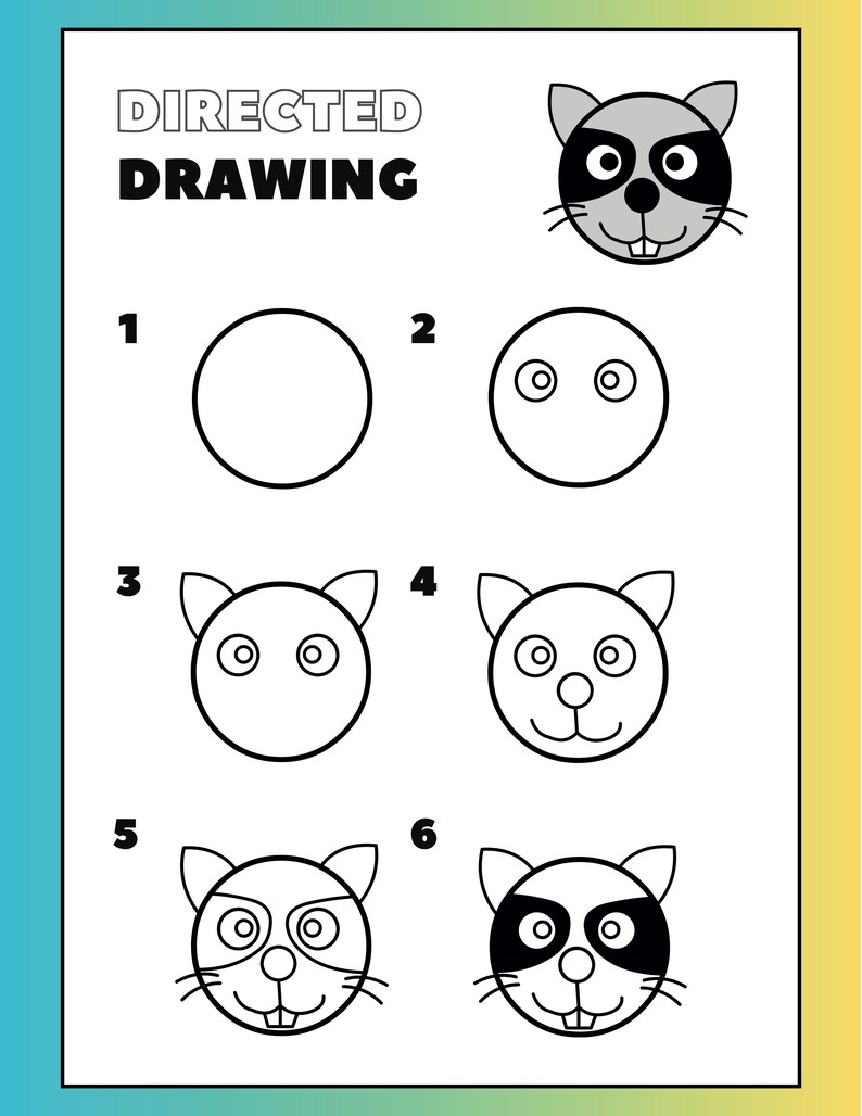 Learn to Draw in 6 Steps Prefect for Any Age - Etsy