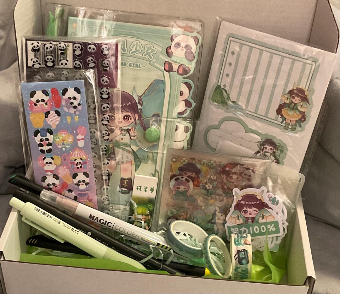 Kawaii Panda Stationery Theme Binder Set Includes Binder, Dividers ...