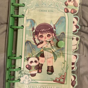 Kawaii Panda Stationery Theme Binder Set Includes Binder, Dividers ...