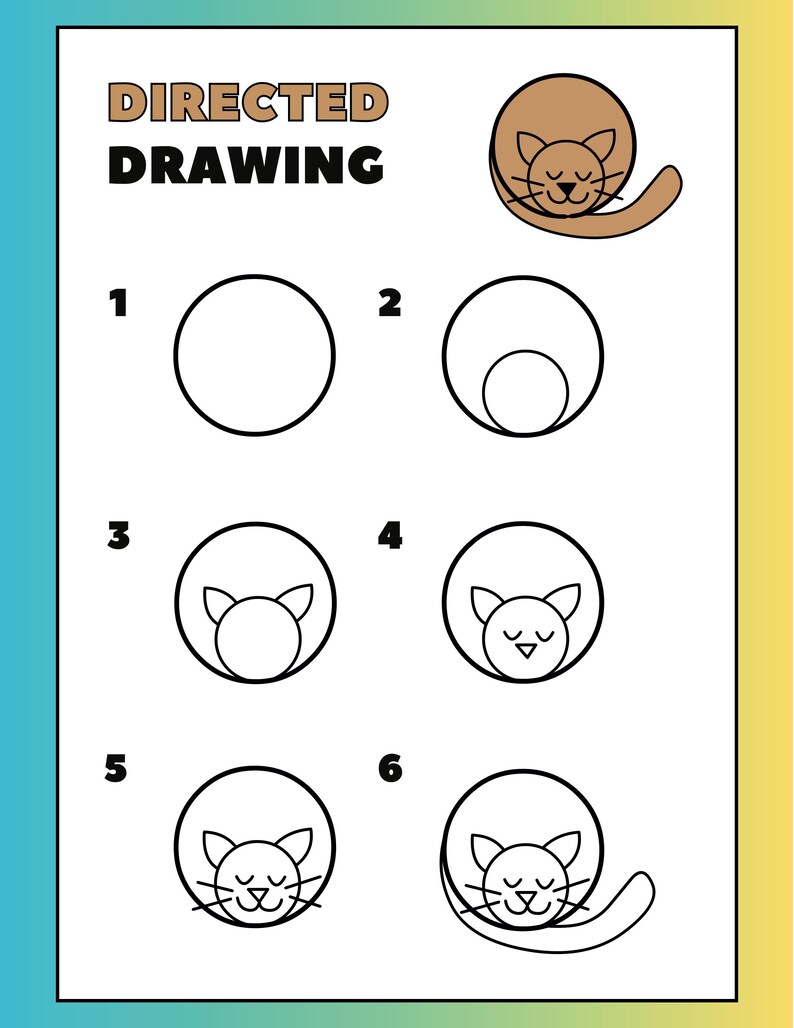 Learn to Draw in 6 Steps Prefect for Any Age - Etsy