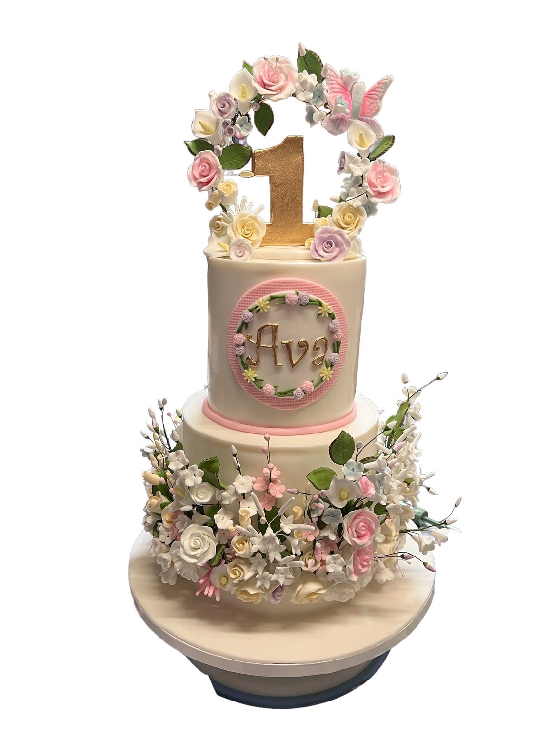 Floral-garden Cake Topper - Etsy