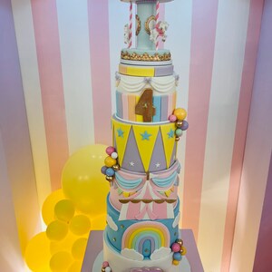 Carousel Cake Topper With Spinning Base - Etsy