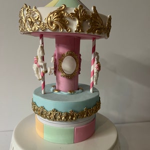 Carousel Cake Topper With Spinning Base - Etsy