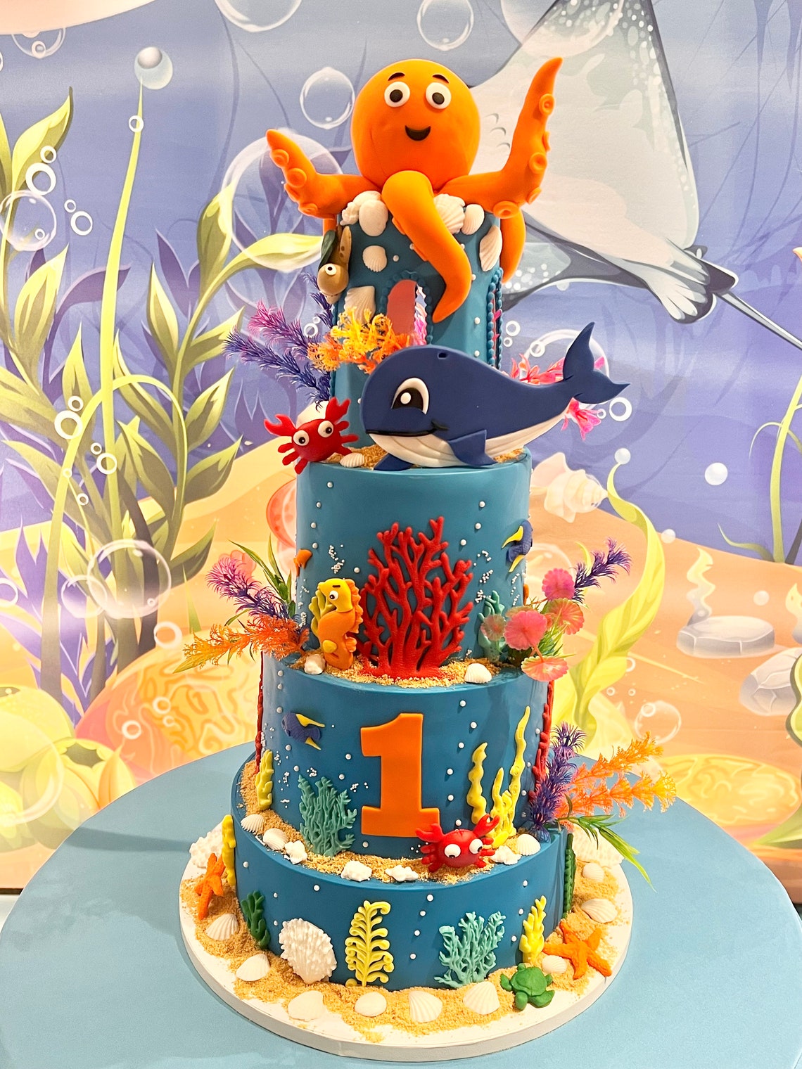 Octopus Cake Topper - Etsy