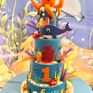 Octopus Cake Topper - Etsy