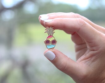 Island Enamel Pin - Etsy