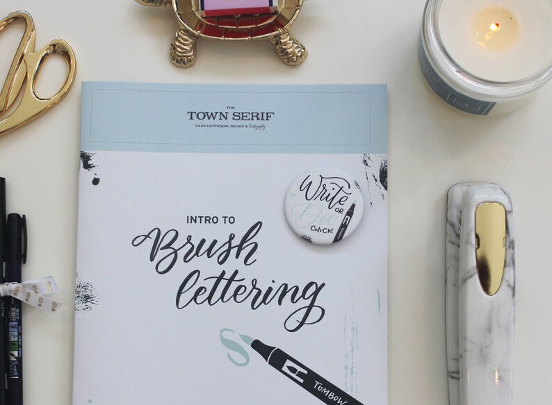 Kit de introducción de letras de pincel Libro de trabajo de - Etsy España