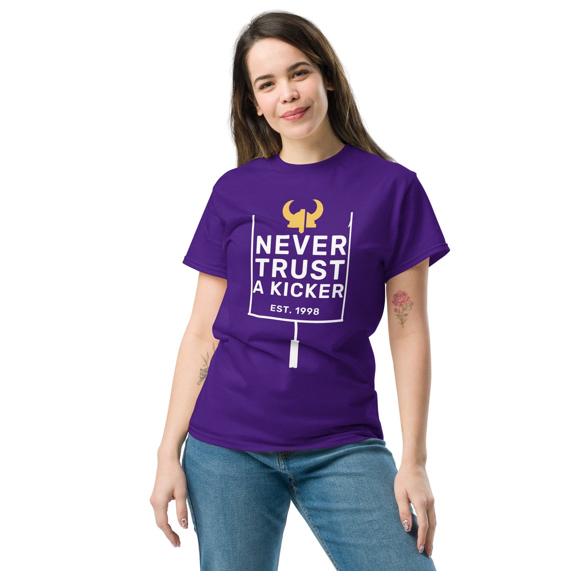 Never Trust A Kicker Funny Humor Vikings Minnesota Football Unisex T ...