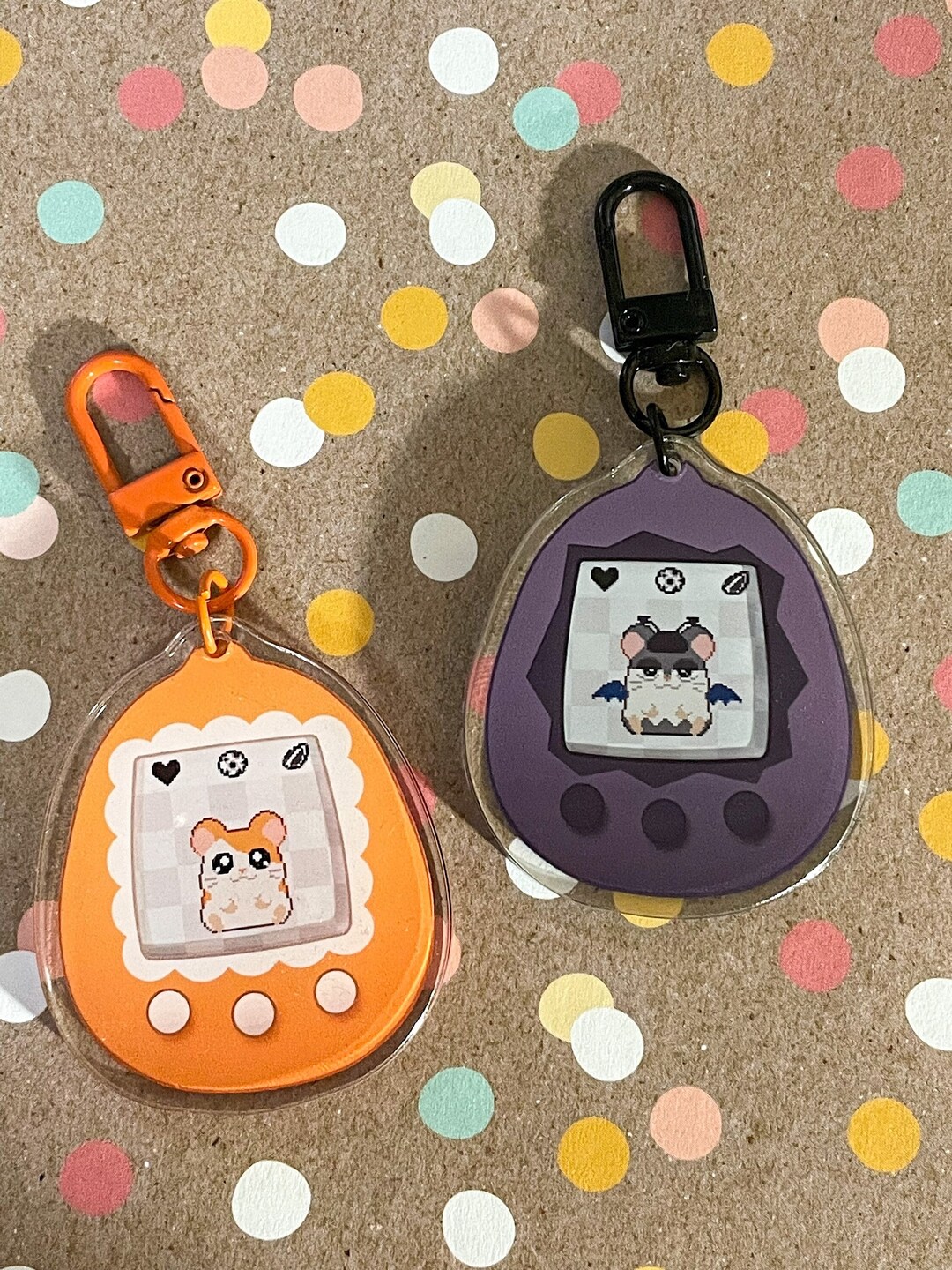 Ham Ham Heartbreak Keychains Virtual Pet Hamster Keychain - Etsy