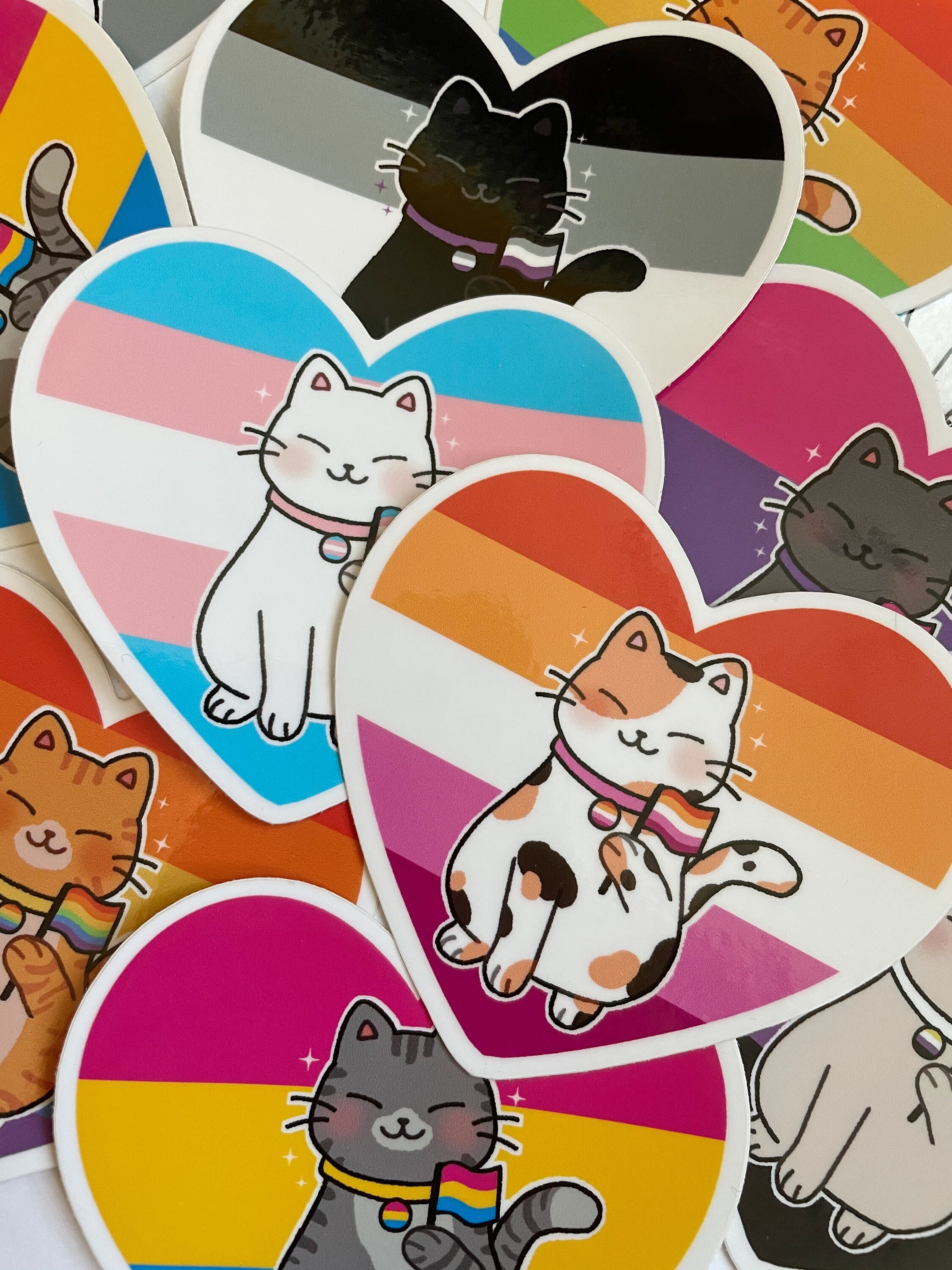 Purr-ide Stickers Pride Cat Vinyl Stickers LGBTQ Gay - Etsy
