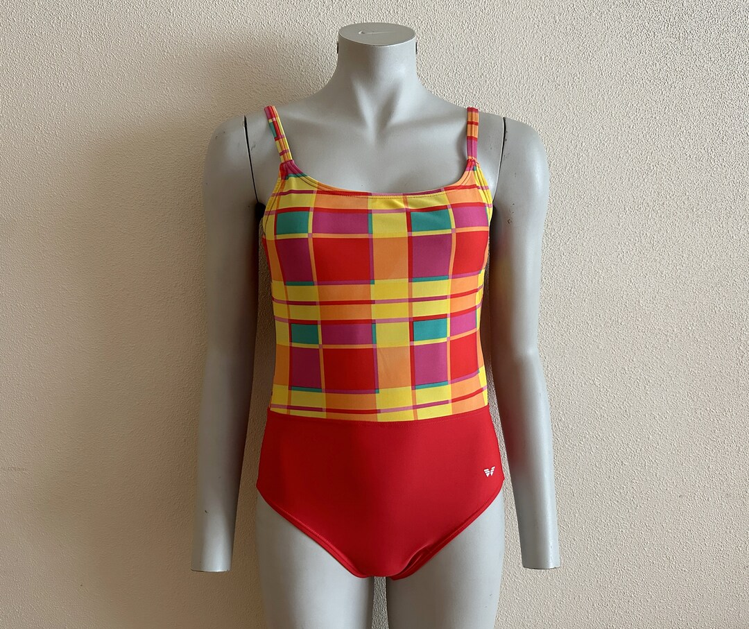 Retro Finnwear Swimsuit Vintage One Piece Nanso OY Swimwear Women's Red ...