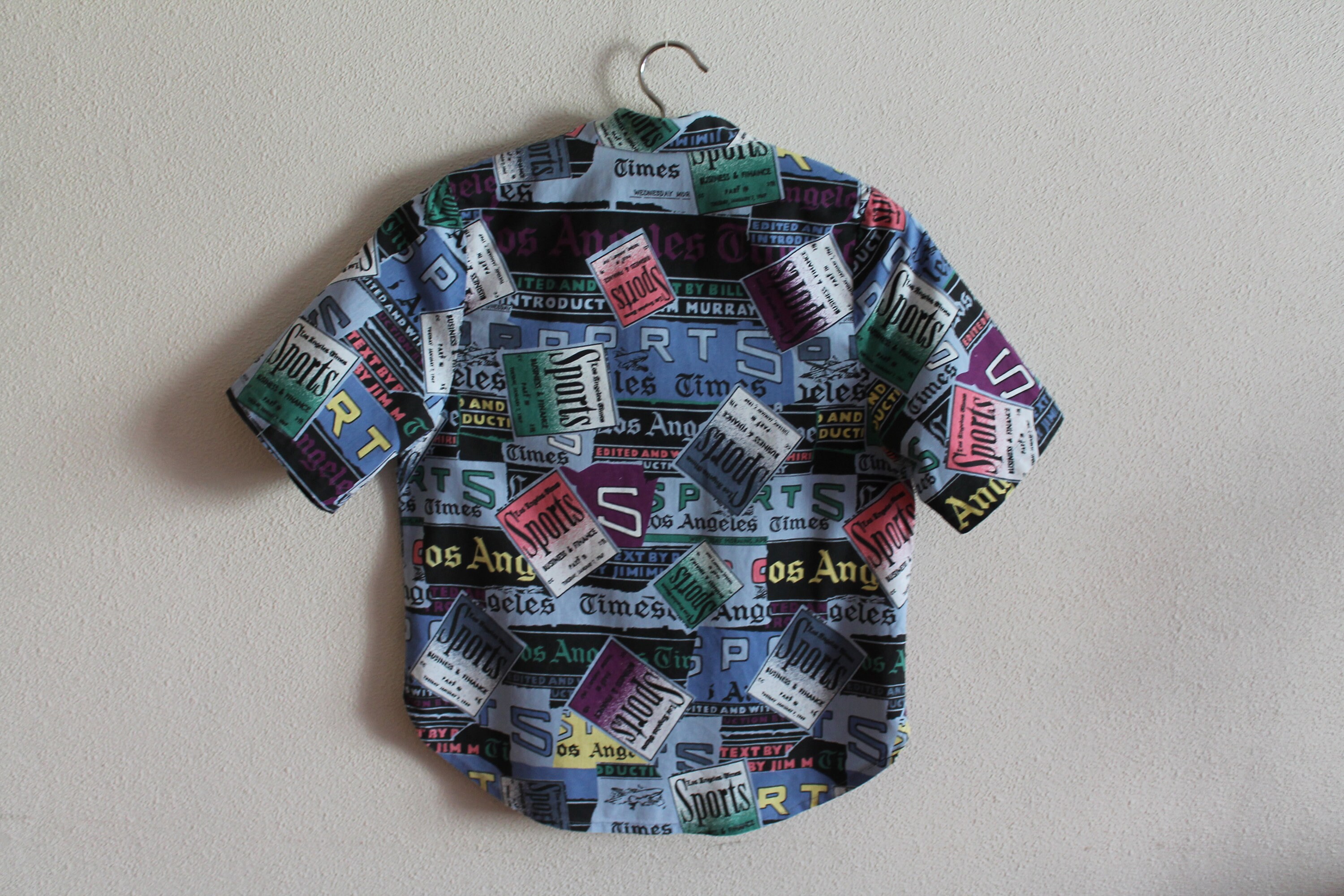 Newspaper Print Blouse Women's Shirt Colorful Vintage Womens Blouse ...