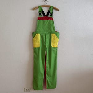Masquerade Overall Vintage Overalls Colorful Jumpsuit Clown Costume ...