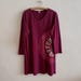 Vintage Nanso Dress Purple Dress Long Sleeve Cotton Blend Tunic Large ...