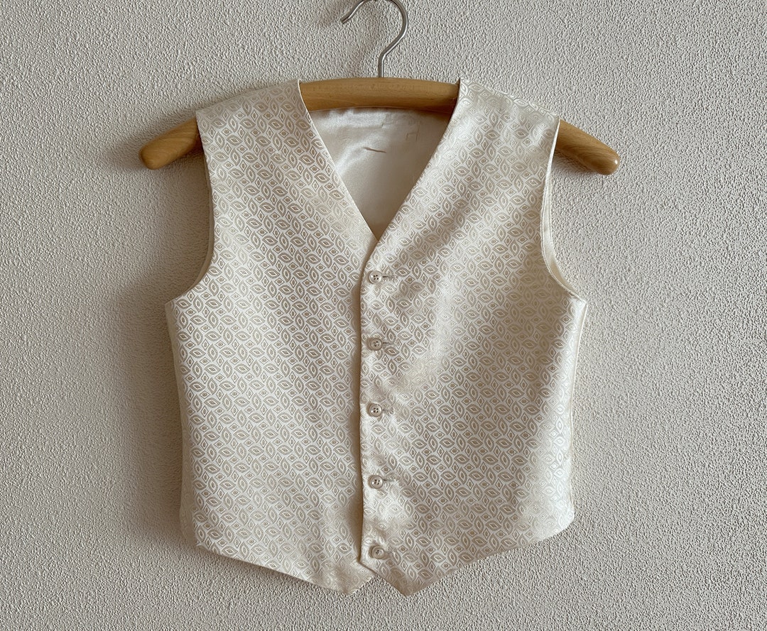 Boys Vest White Vest Ivory Kids Vest Child's Vest Boys Formal Fitted ...