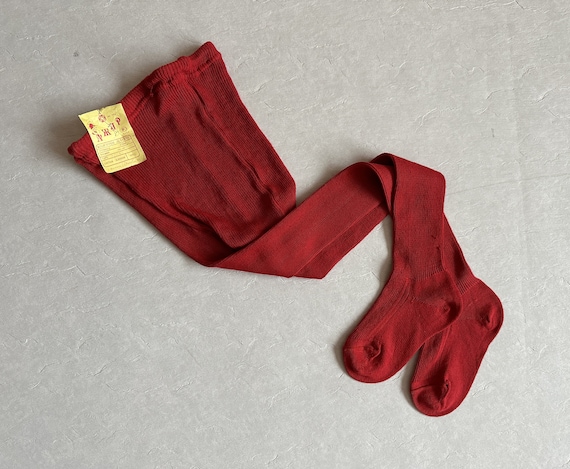 Soviet Cotton Pantyhose Made in USSR Socks Vintage Ti… - Gem
