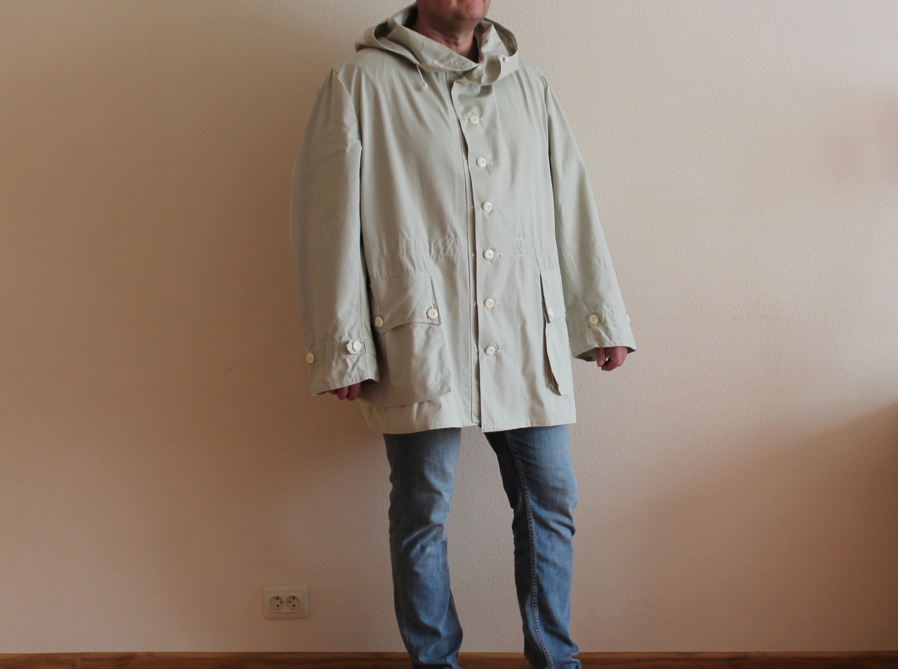 Vintage Jacket Canvas Parka Grey Windbreaker Gray Unisex - Etsy