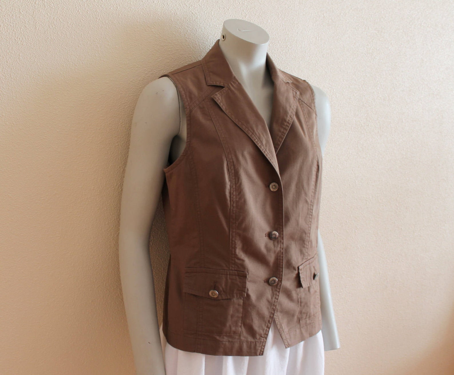 Women's Vest Brown Vest Brown Women Vest Steampunk | Etsy