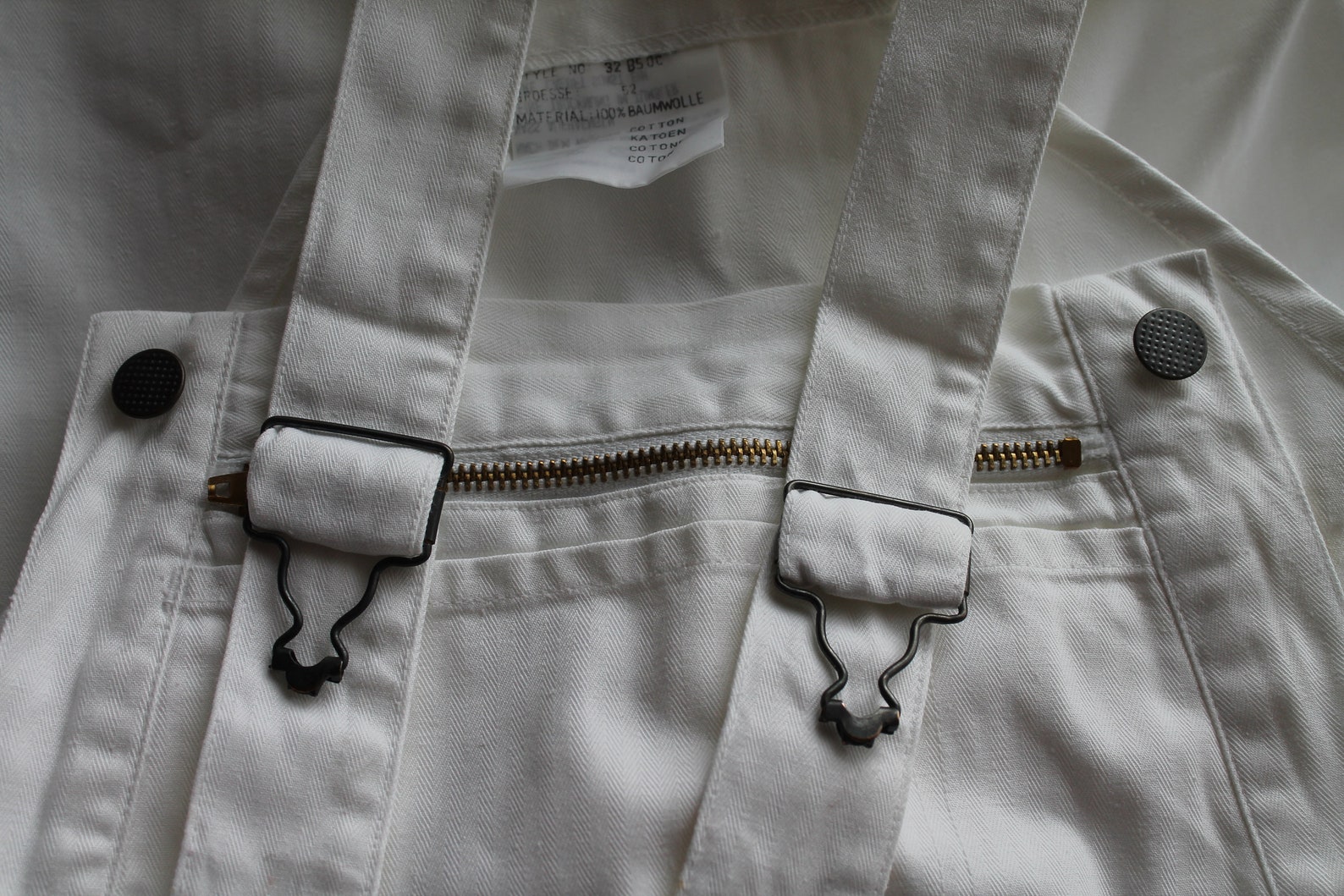 White Overalls Vintage Work Overalls White Jumpsuit Workwear | Etsy