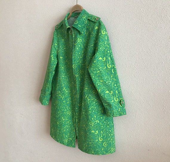 Green Jacket Vintage Girls Trench Coat Girl's Coat Ch… - Gem