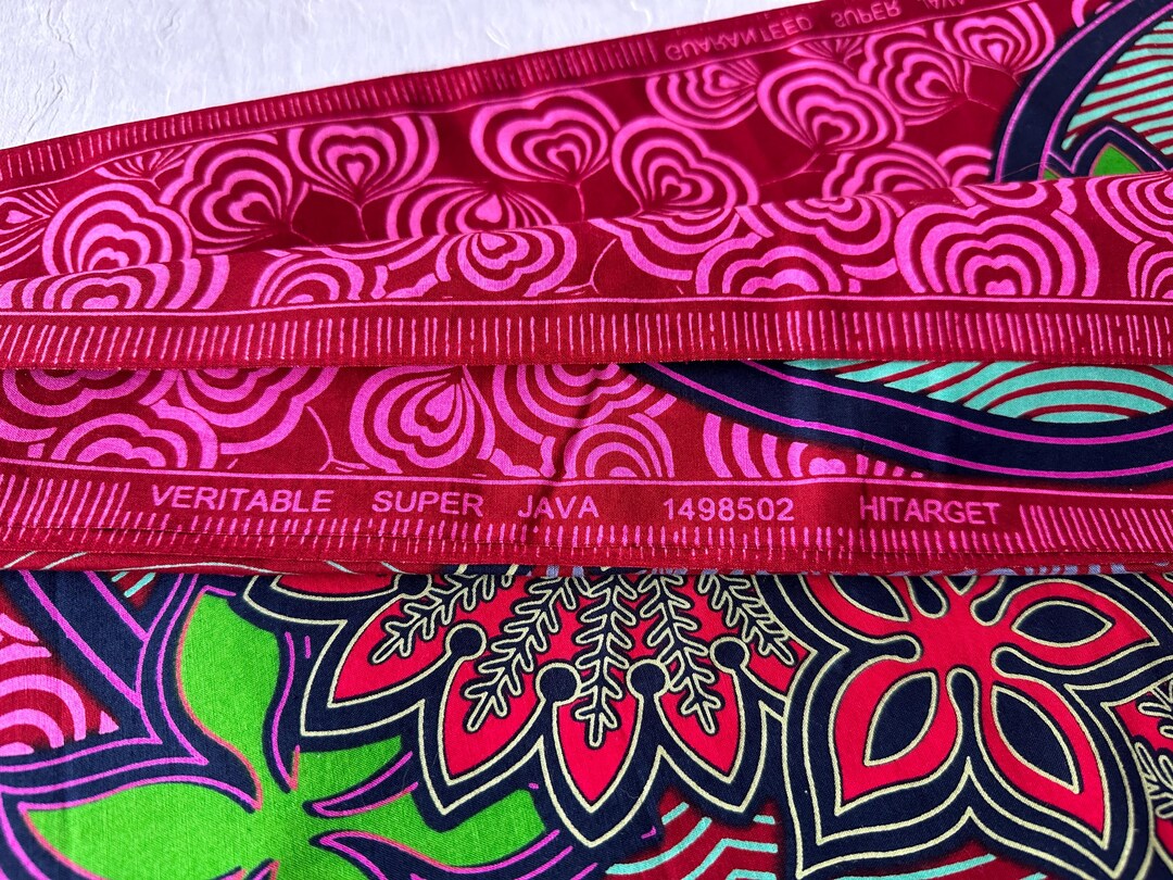 African Print Fabric Vintage Cotton Fabric Veritable Super Java African ...