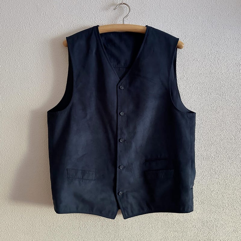 Navy Blue Vest - Etsy