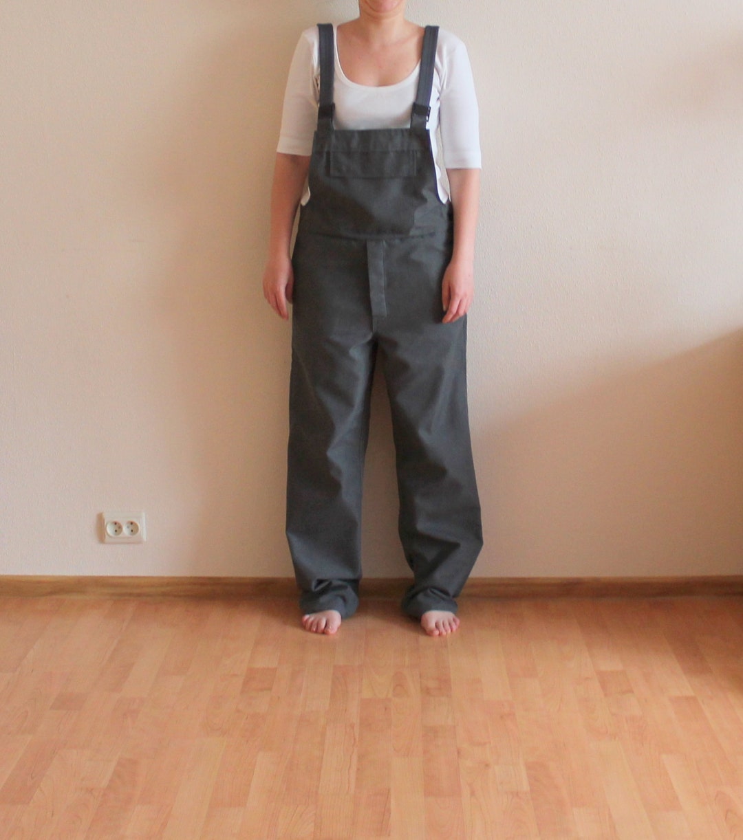 Work Overall Grey Boys Jumpsuit Workwear Bib Overall Bib and Braces ...