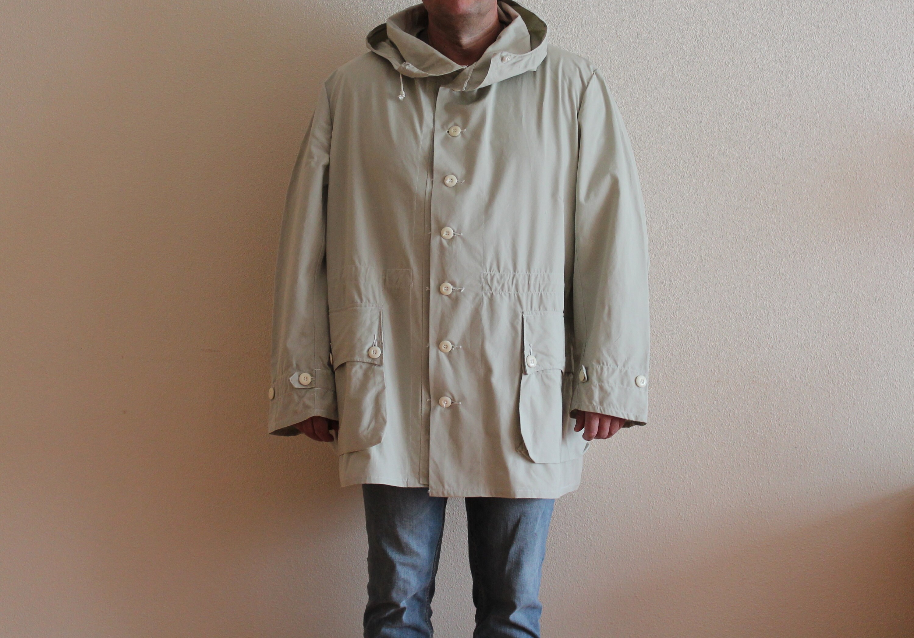 Vintage Jacket Canvas Parka Grey Windbreaker Gray Unisex - Etsy