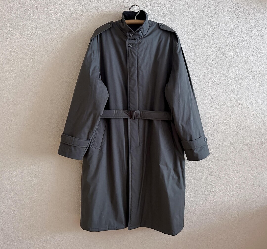 Vintage ORATOP Trench Coat Made in Finland Gray Belted Overcoat ...