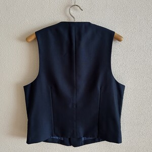 Men's Vest Blue Vest Navy Blue Mens Vest Gentlemen's Vest Formal Fitted ...