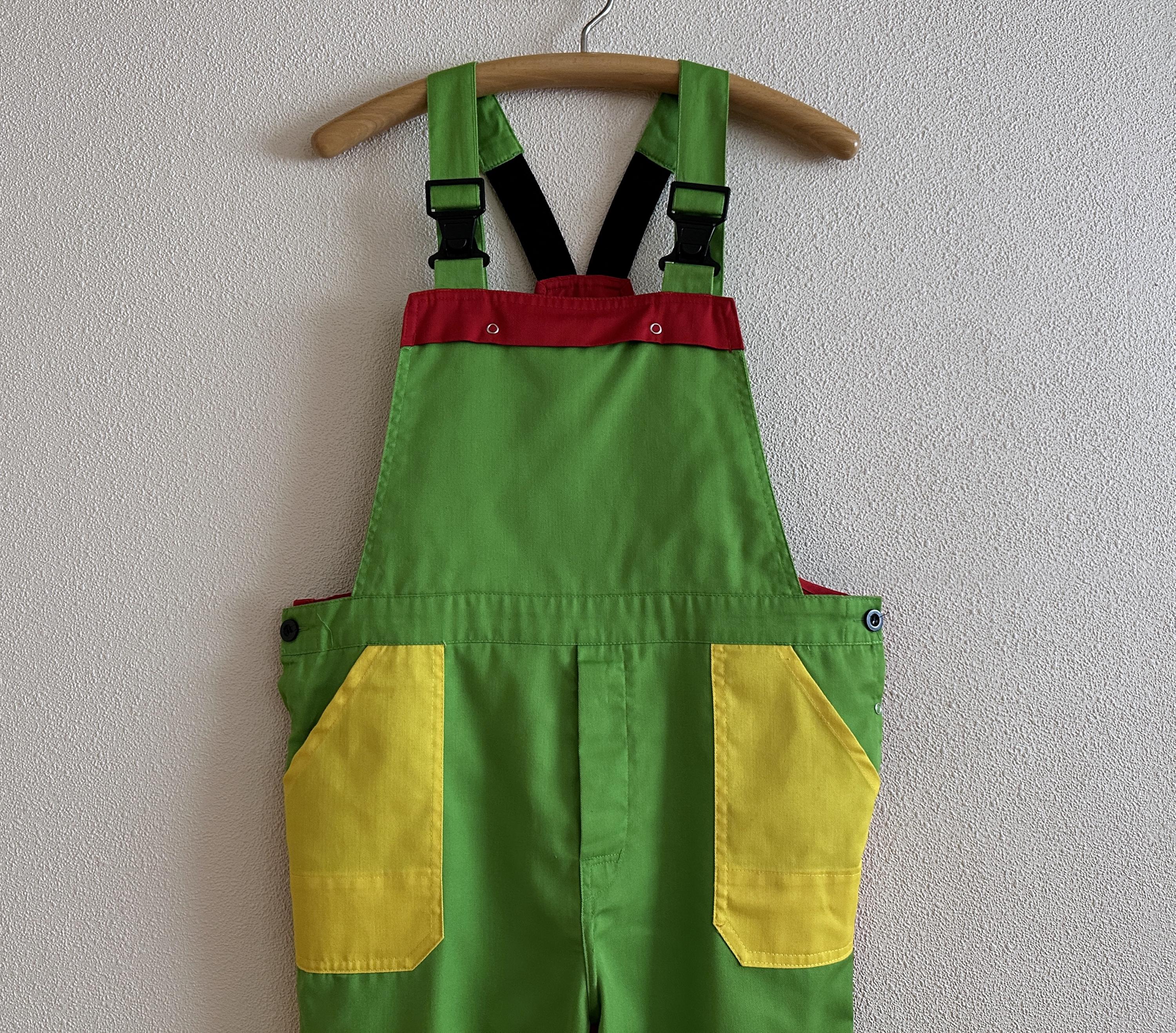 Masquerade Overall Vintage Overalls Colorful Jumpsuit Clown Costume ...