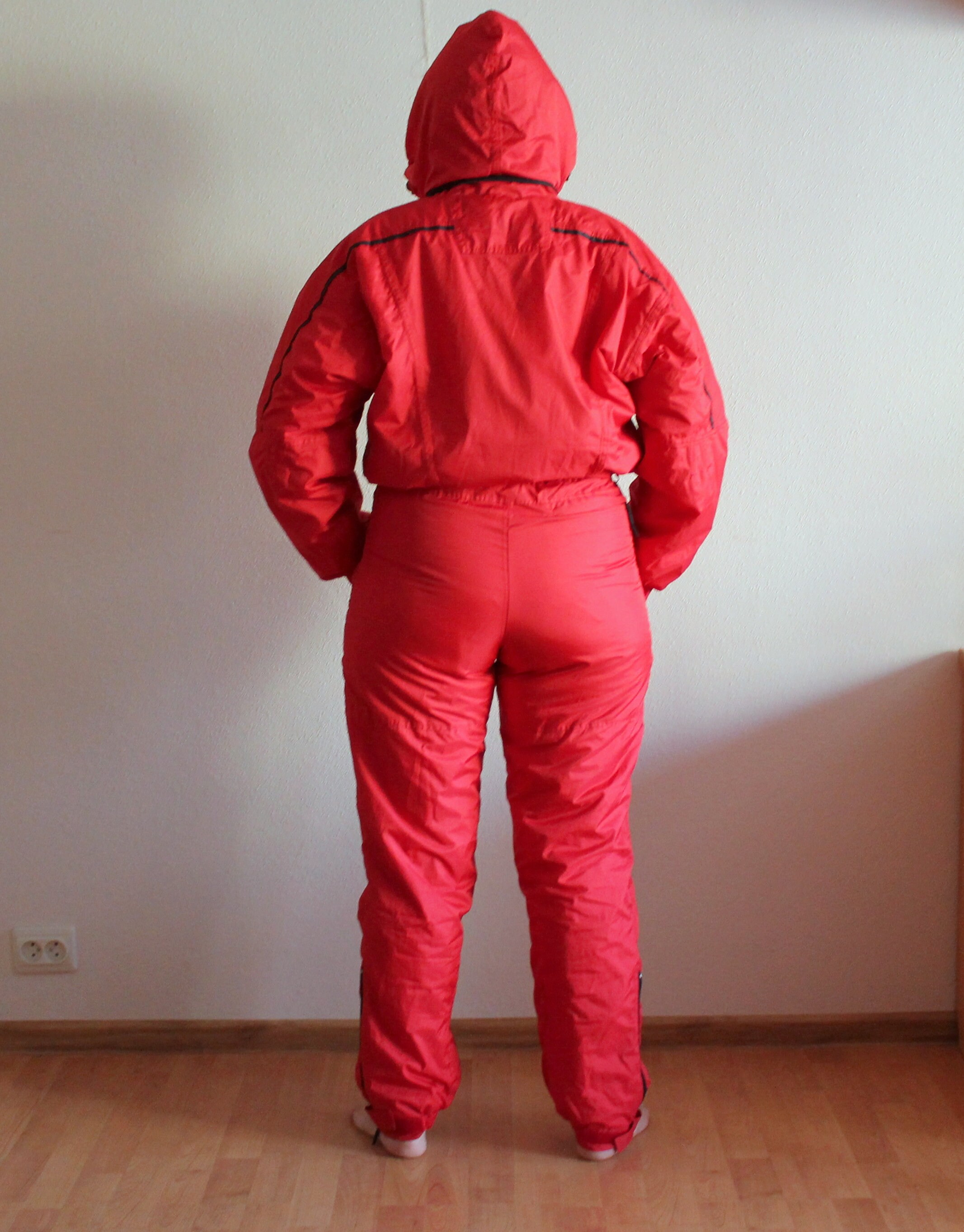 Red Ski Suit Red Overall Sportful Vintage Jumpsuit Retro Cross Country ...
