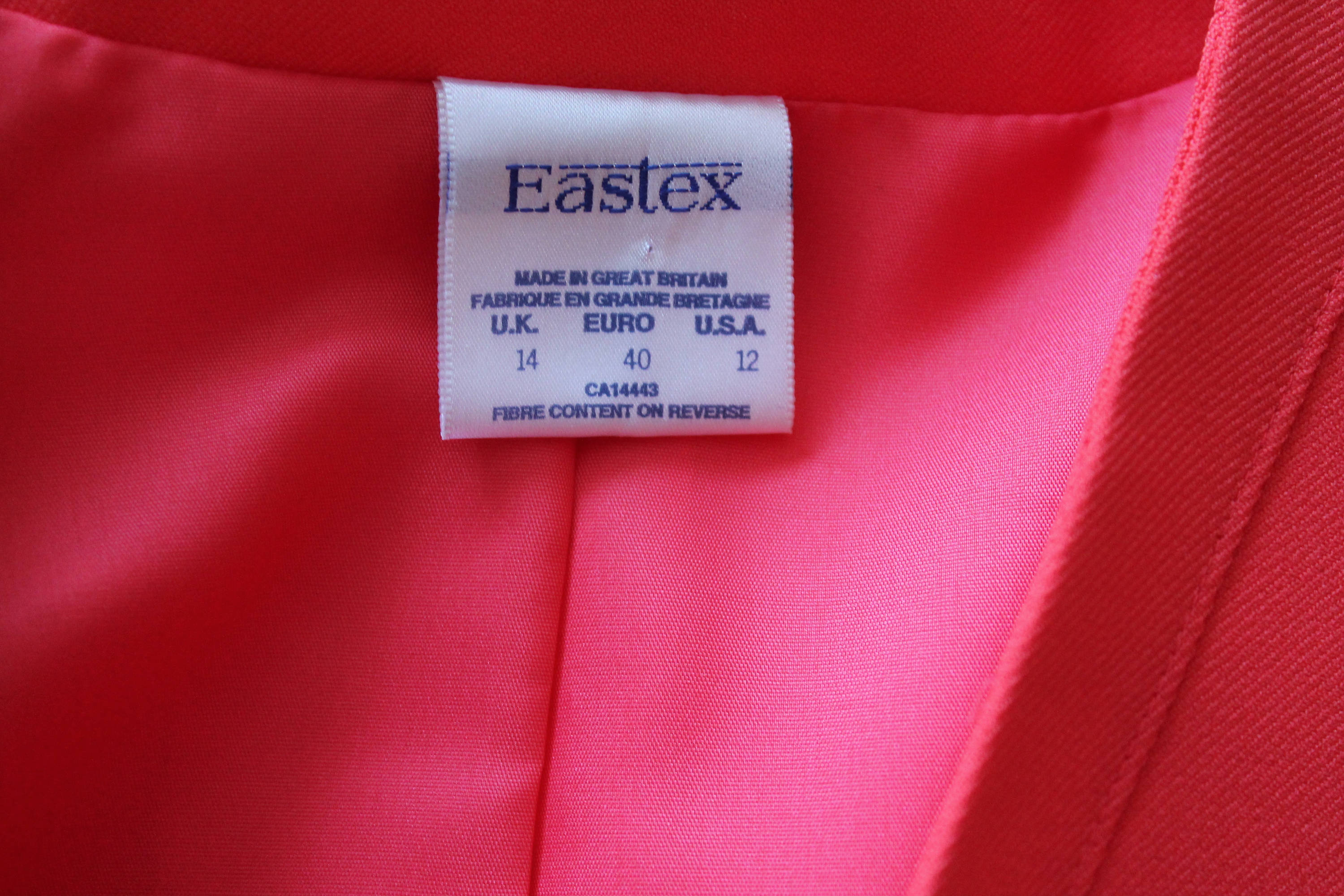 Women's Jacket Red Jacket Coral Red Vintage Blazer Ladies - Etsy