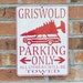 Three Wheeler Atc Parking Only Sign Red on White - Etsy