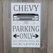 Three Wheeler Atc Parking Only Sign Red on White - Etsy