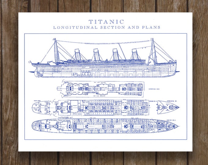 RMS Titanic Blueprints - Titanic Poster - *DIGITAL DOWNLOAD* - Etsy