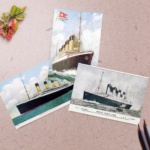 Titanic Postcards - Etsy