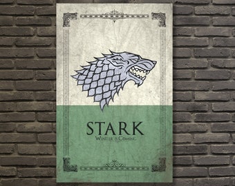 House stark banner | Etsy