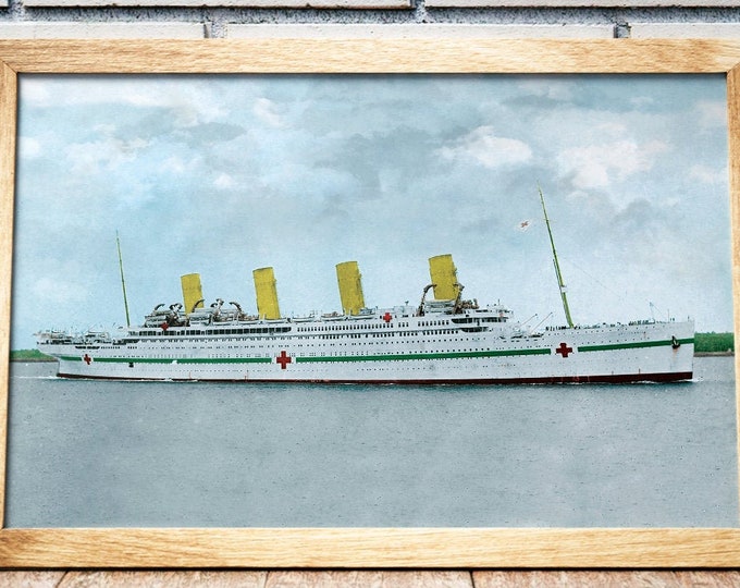 HMHS Britannic Colorized Print - 11x17in. - Etsy