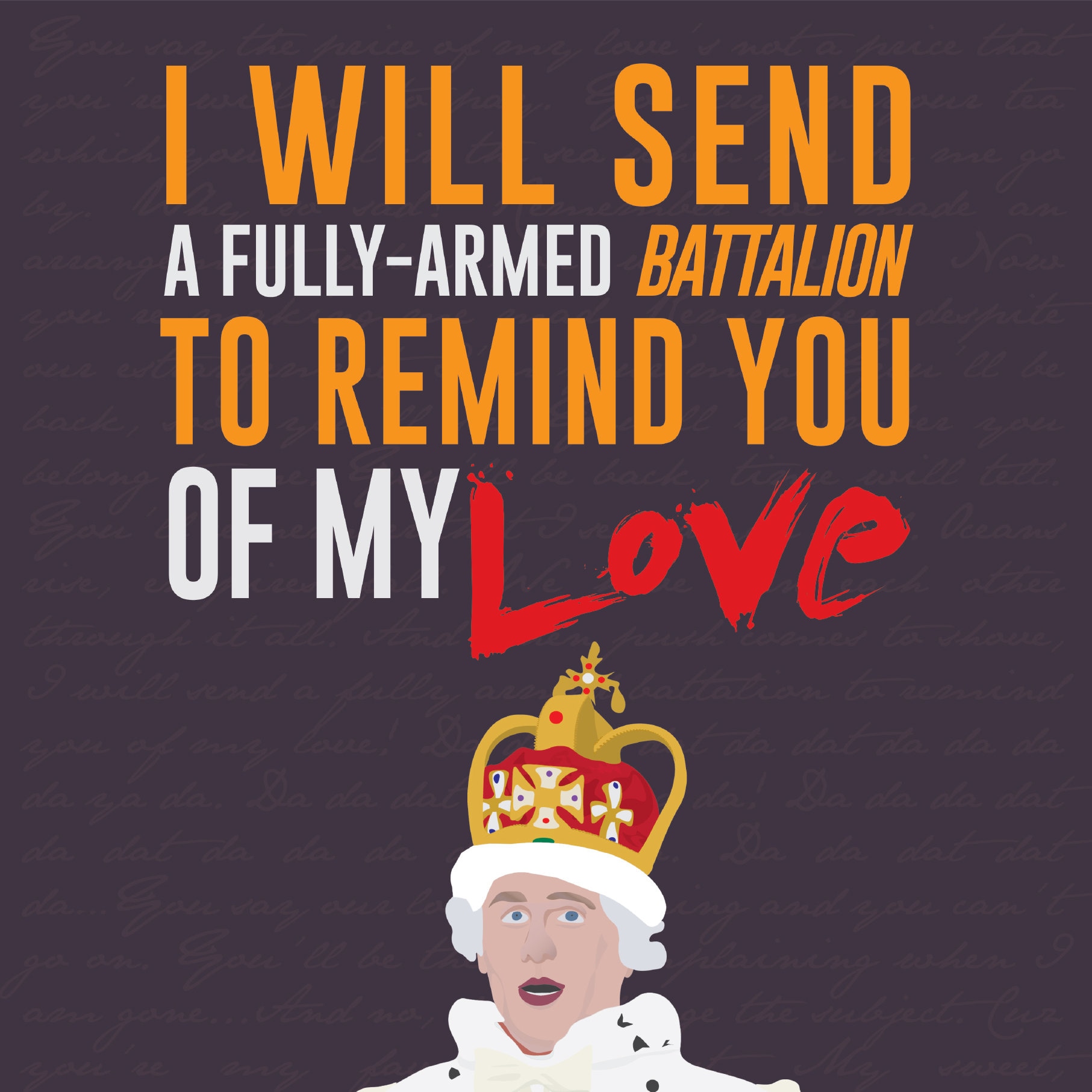 DOWNLOAD - Hamilton "you'll Be Back" Print - *multiple Sizes* - Etsy