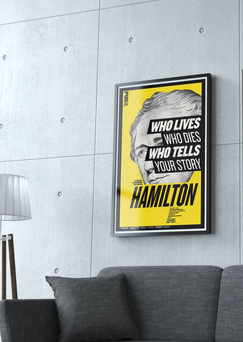 Hamilton Musical Poster Public Theater 11x17 | Etsy