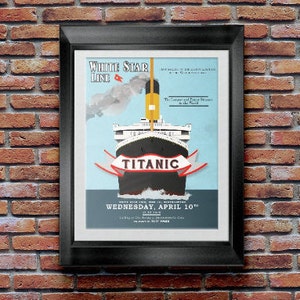 Vintage White Star Line Ad - RMS Titanic Art Print - Etsy
