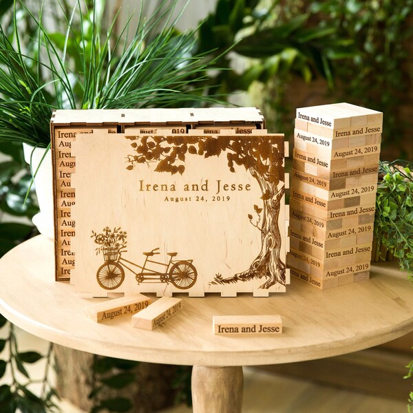 Jenga Guest Book - Etsy